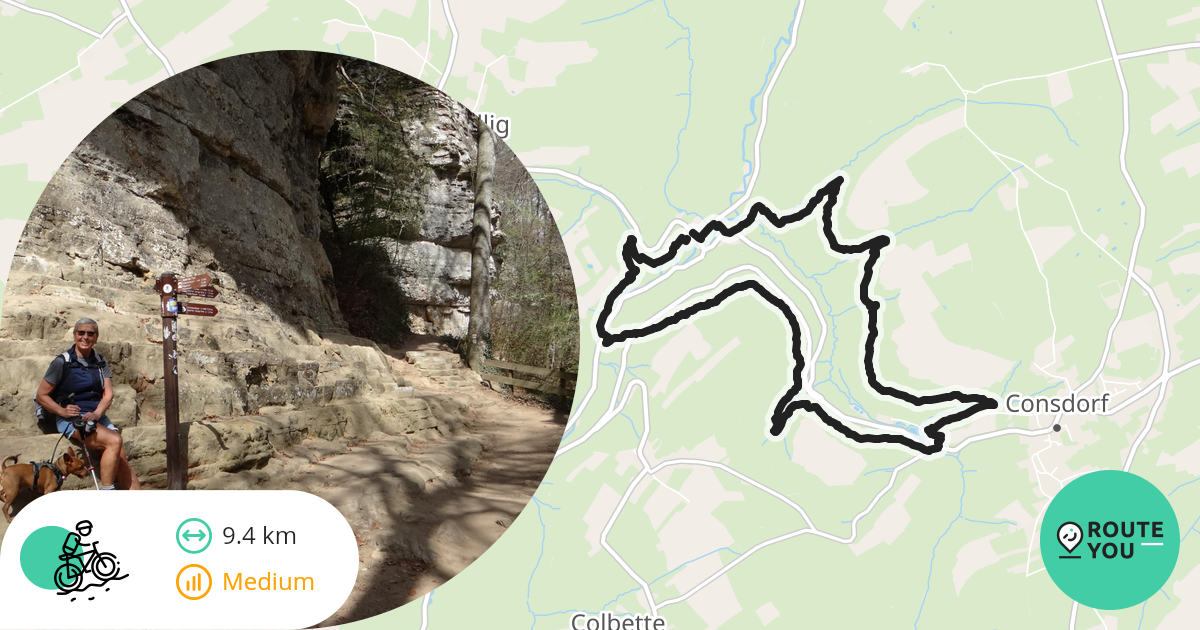 Mullerthal-Consdorf - Mountainbikeroute | RouteYou