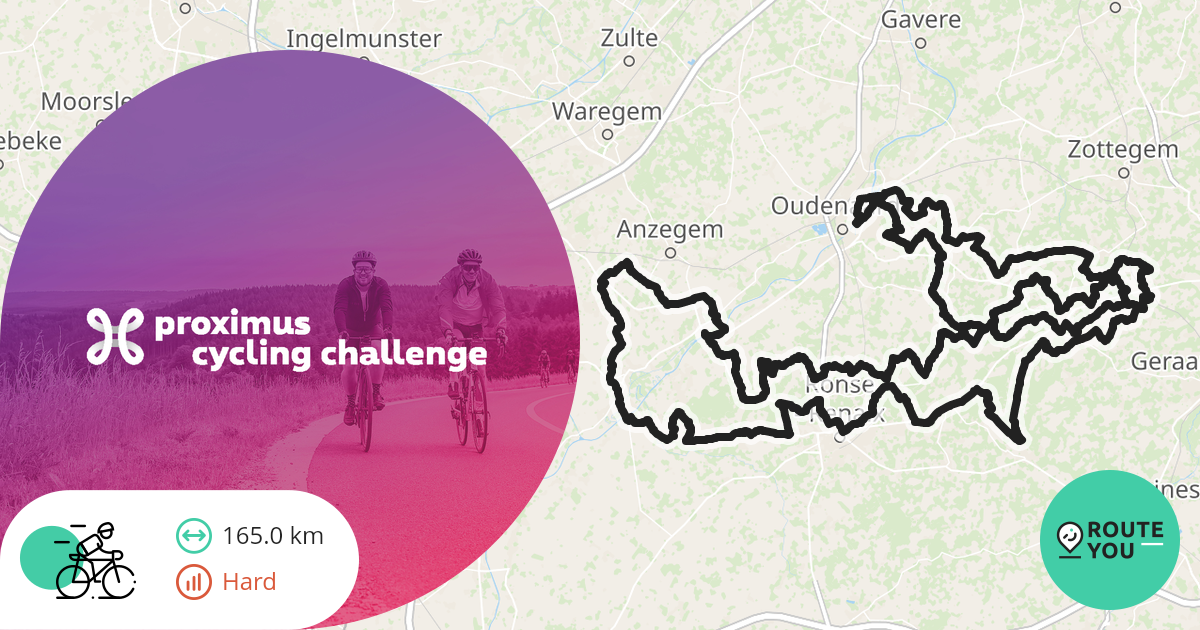 Reuzen van Vlaanderen 2025 - 160km - Racefietsroute | RouteYou