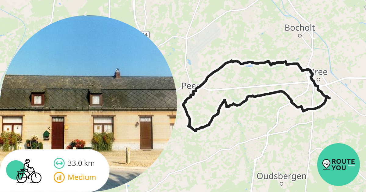 Lus begint in Peer 23-03-25 - Recreatieve fietsroute | RouteYou