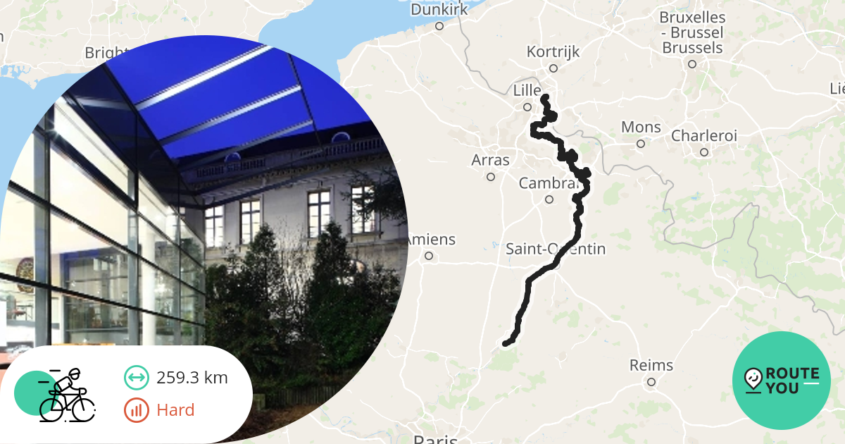 Paris-Roubaix 2025 parcours complet - Parcours de vélo de route | RouteYou