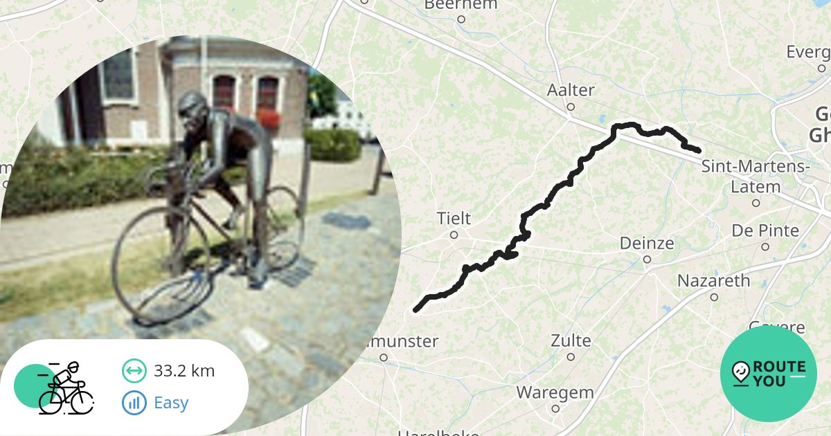 Landegem - Meulebeke - Racefietsroute | RouteYou
