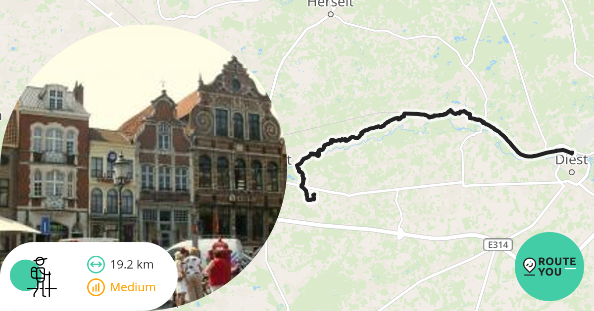 station Diest - Rillaar, Nopstal - Hikingroute | RouteYou