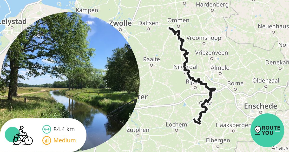 Fietsen langs de Regge: van bron tot monding - Recreatieve fietsroute ...