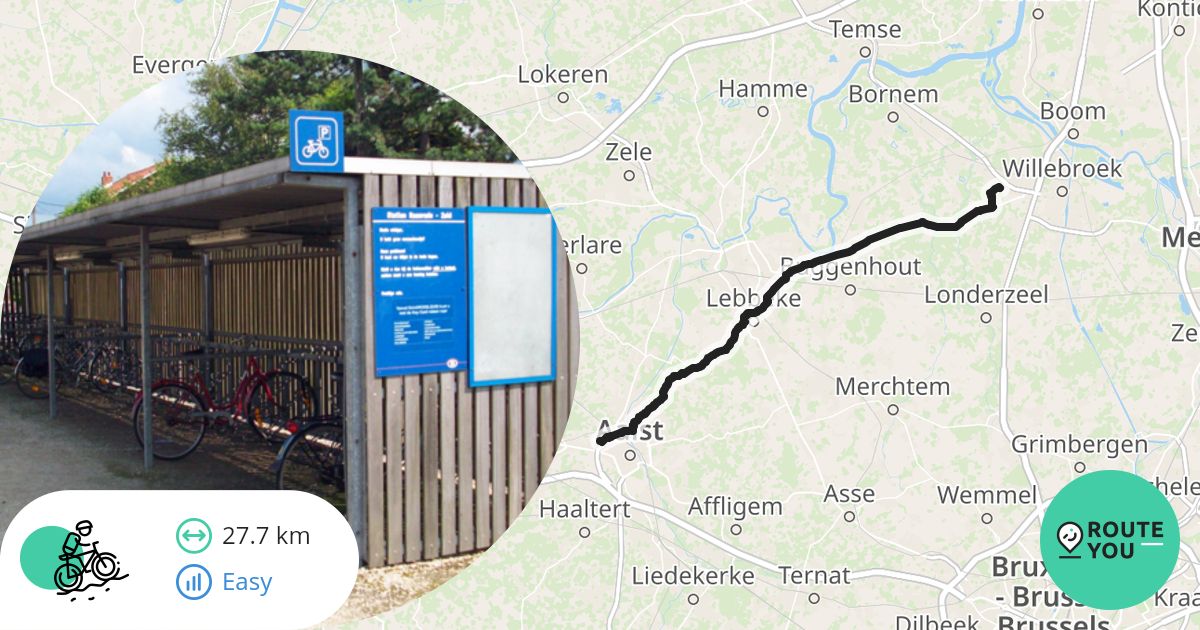 Aalst - Puurs - Mountainbikeroute | RouteYou