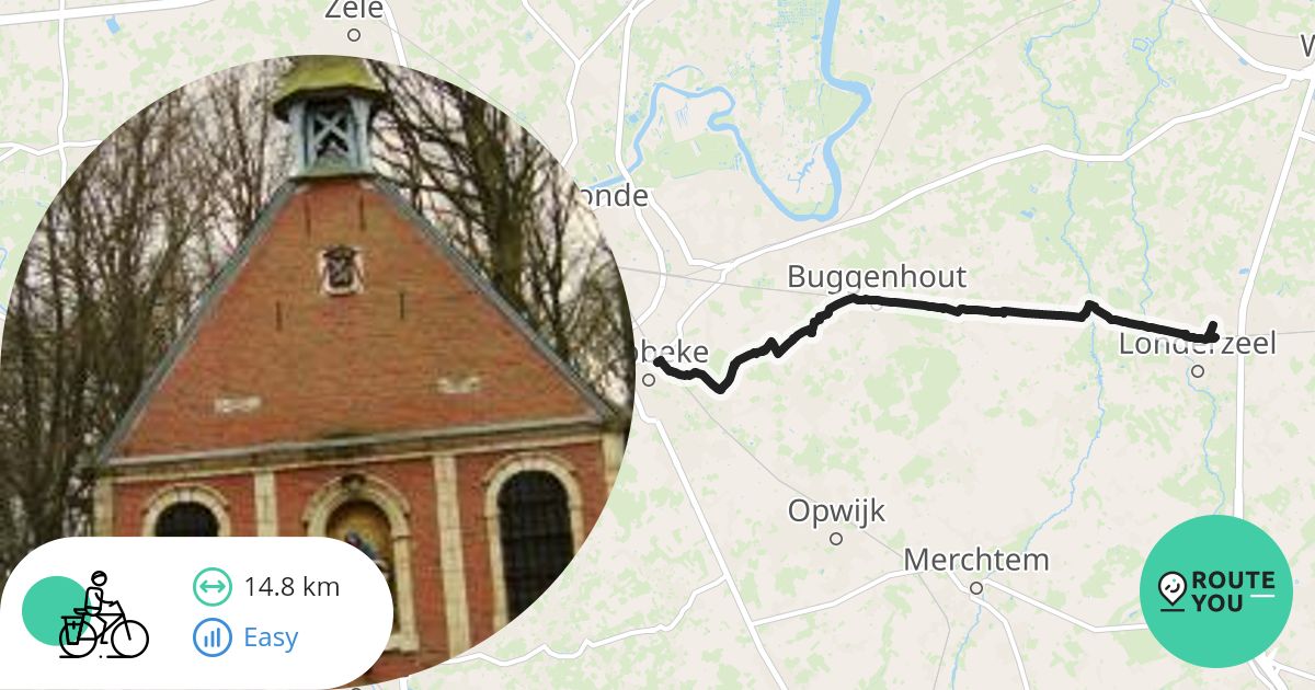 Lebbeke - Londerzeel - Recreatieve fietsroute | RouteYou