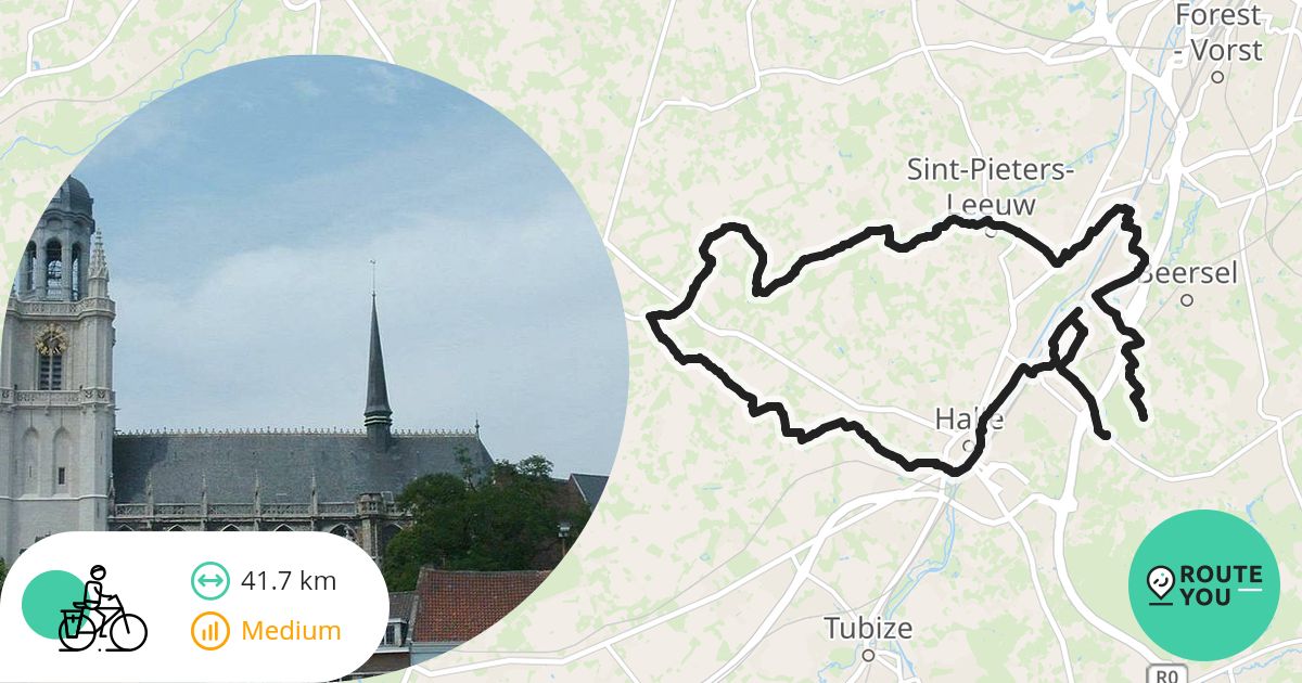 Gordel 2025 Huizingen 41km - Recreatieve fietsroute | RouteYou
