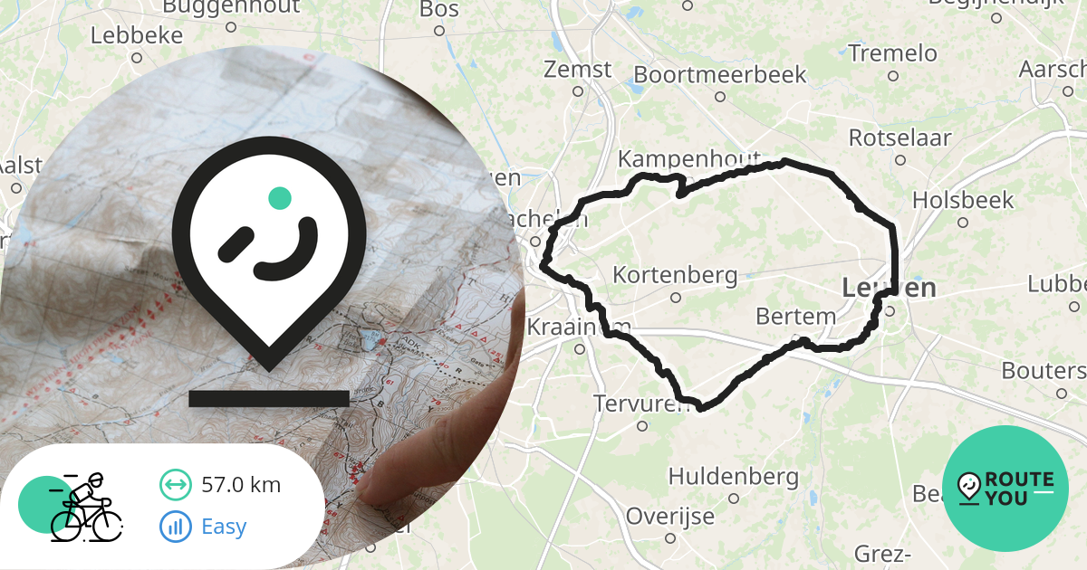 Variante 6 Rit 31 Bertem-Vilvoorde-Bertem - Racefietsroute | RouteYou