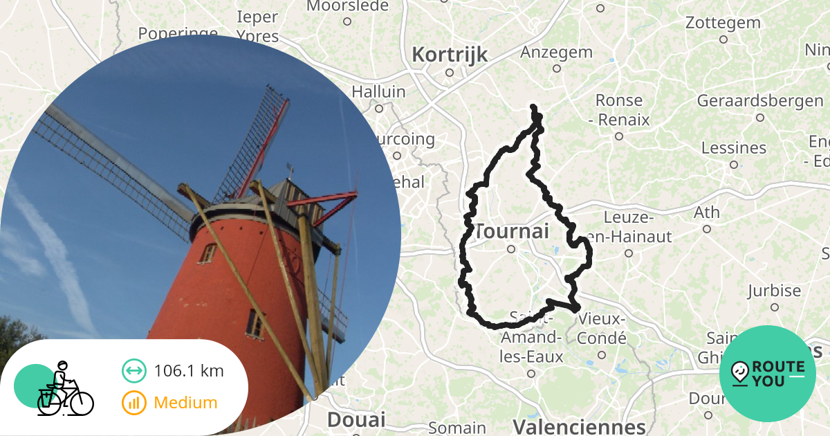 Rondje rond Tournai - Fietsroute | RouteYou