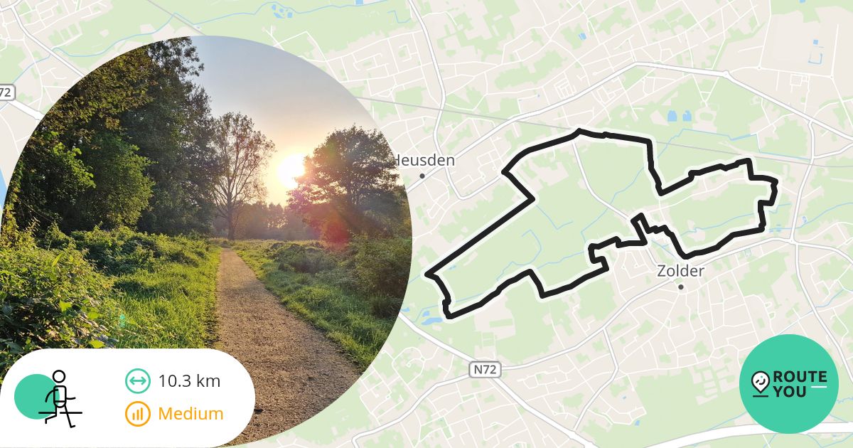 Heusden naar Zolder via vlonderpad - Wandelroute | RouteYou