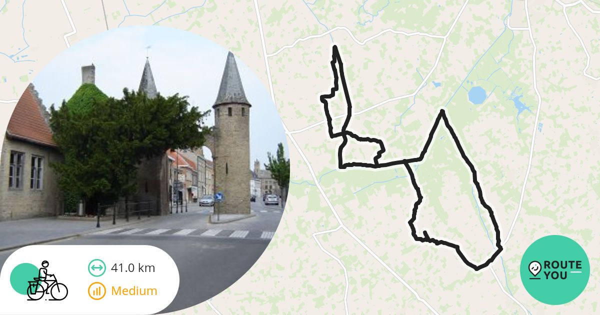 Zomerbarfietsroute Lo-Reninge - Recreatieve fietsroute | RouteYou