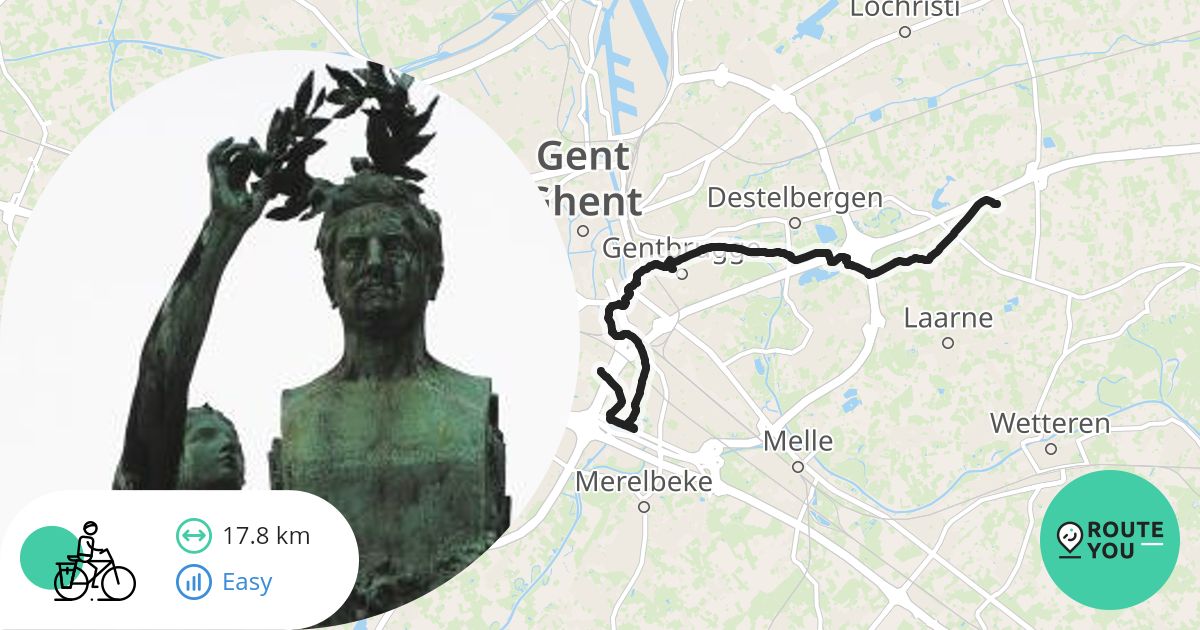 Klein Gent2 -UZ 18km - Recreatieve fietsroute | RouteYou
