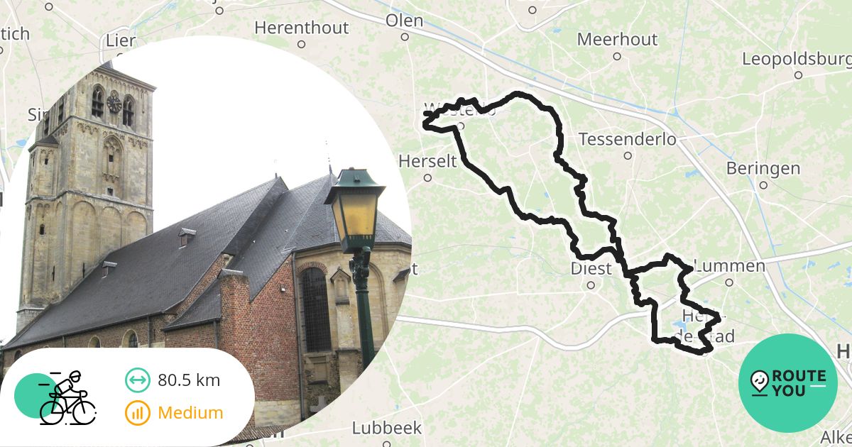 Westerlo_Herk de Stad_Engsbergen - Racefietsroute | RouteYou