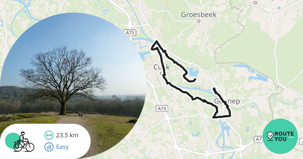 Milsbeek -Gennep-Cuijk-Mook-Milsbeek - Fietsroute | RouteYou