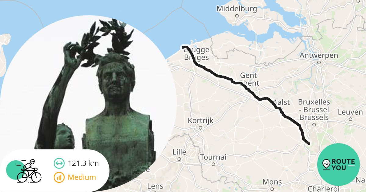 Dworp - Wenduine II - Racefietsroute | RouteYou