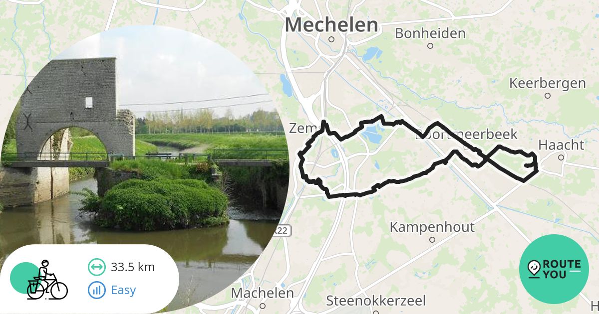 Zemst - Recreatieve fietsroute | RouteYou