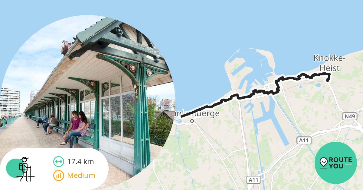 Adinkerke - Knokke - Hikingroute | RouteYou