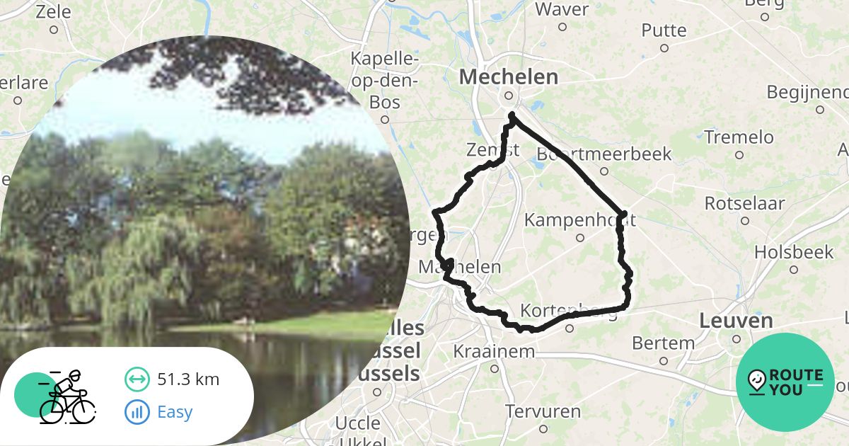 Vilvoorde/mechelen/zaventem - Racefietsroute | RouteYou