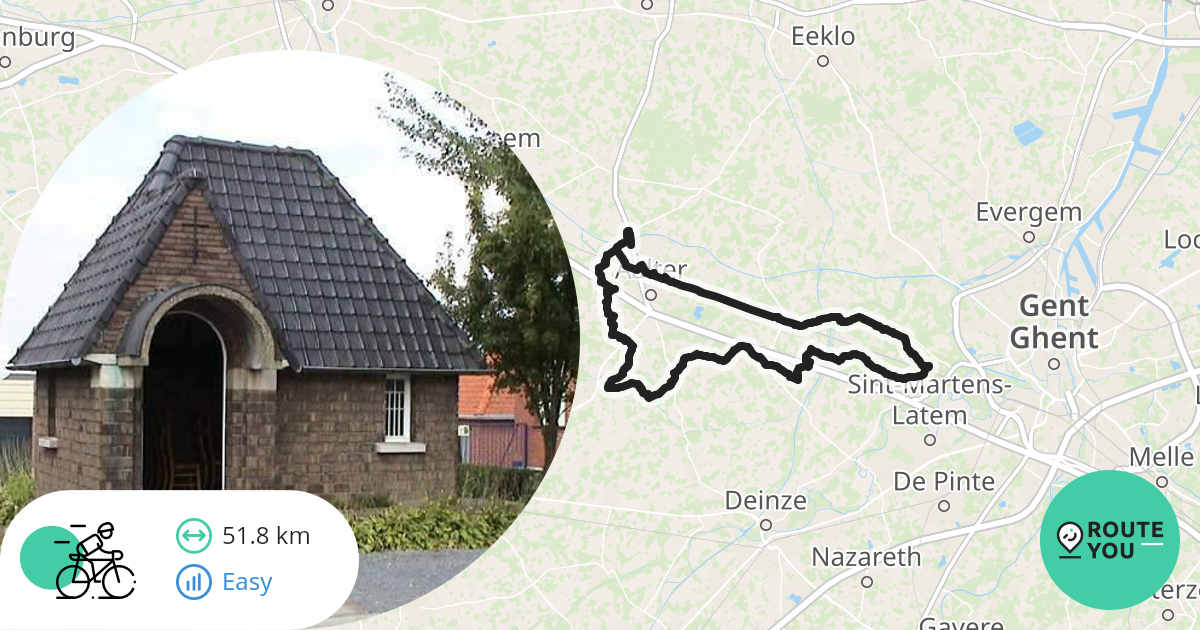 Zondagrit Drongen 52km - Racefietsroute | RouteYou