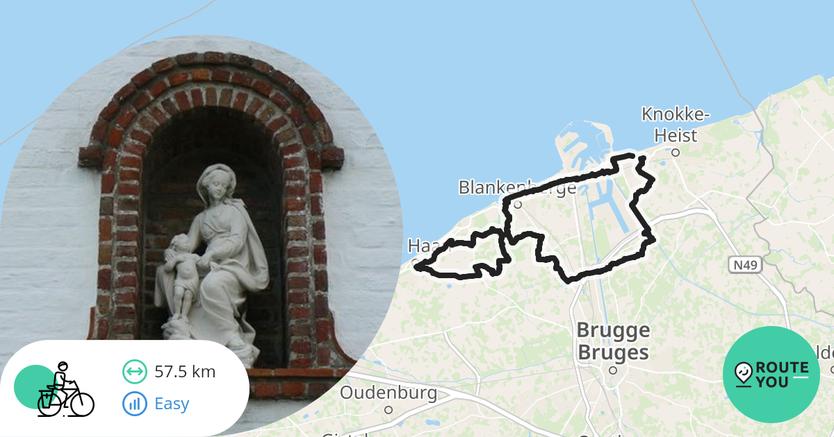 Knokke-Heist - Recreatieve fietsroute | RouteYou