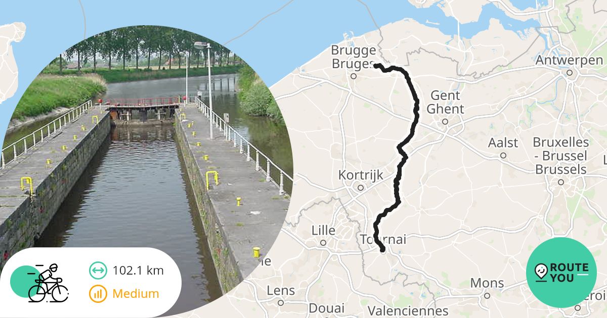 Moerkerke - Doornik - Racefietsroute | RouteYou