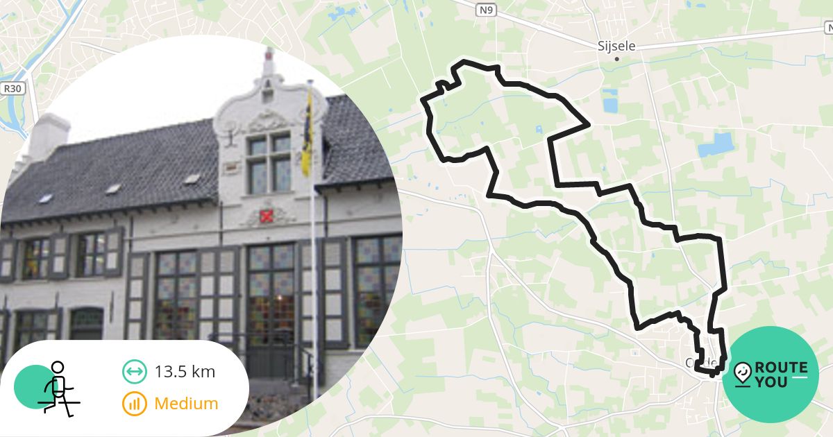 Oedelem - Wandelroute | RouteYou