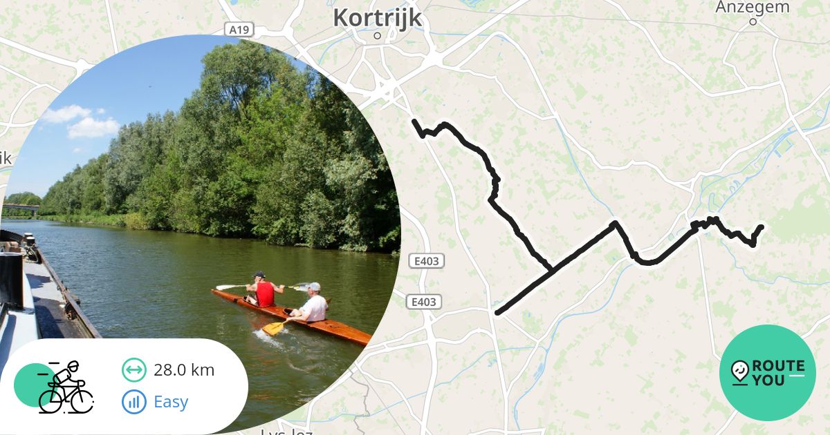 Ruien - Kortrijk - Racefietsroute | RouteYou