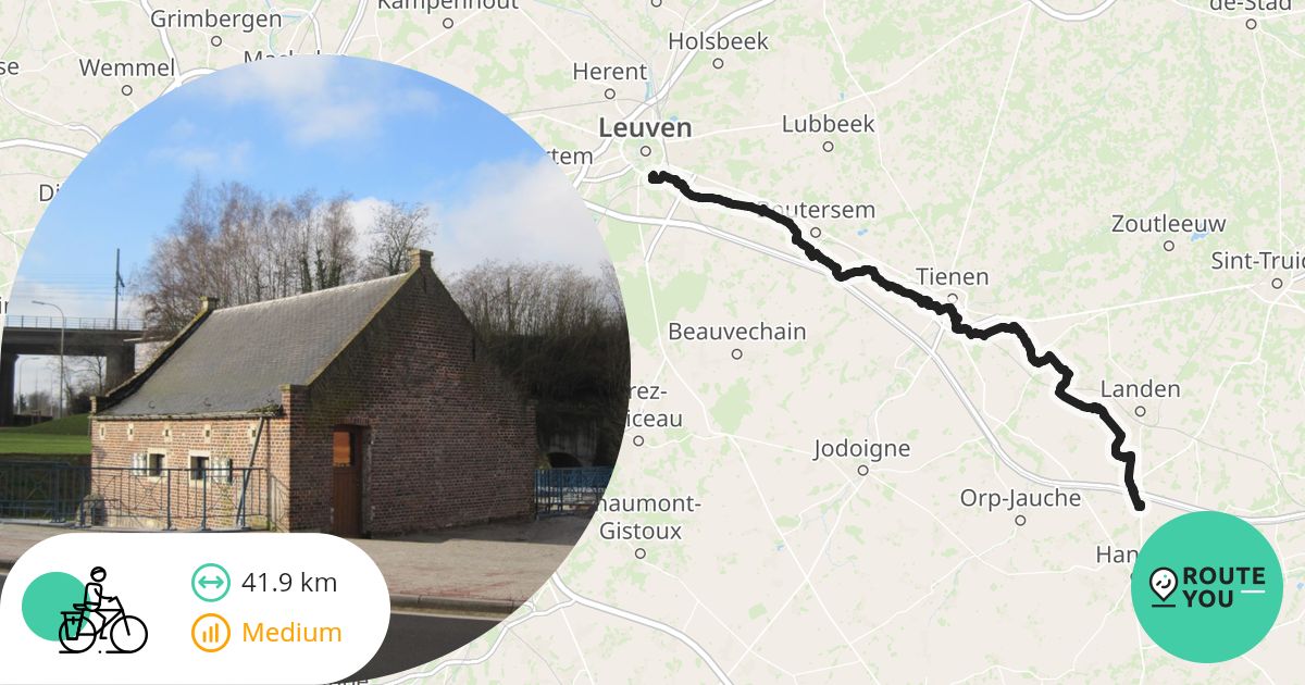 Van Leuven Naar Borgworm - Recreatieve fietsroute | RouteYou