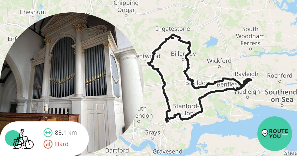 Loop starting in Essex 29-08-25 - Recreational cycle route | RouteYou