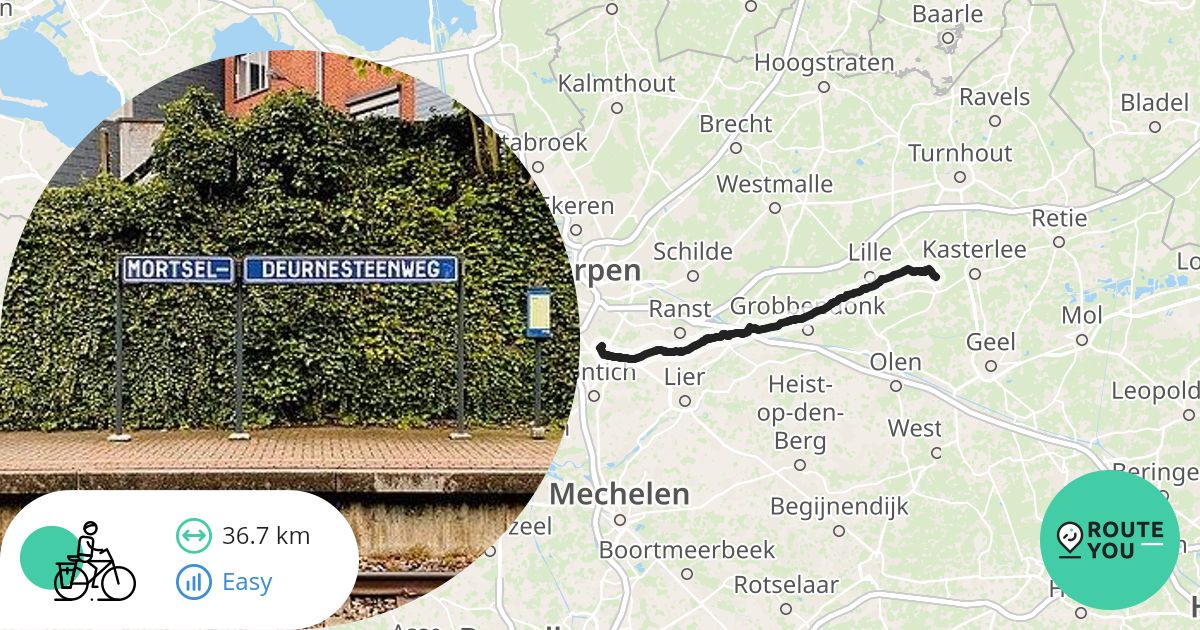 Mortsel - Lichtaart - Recreatieve fietsroute | RouteYou