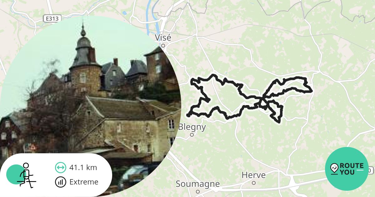 Van Blegny naar de Jardin de l'Abbye - Wandelroute | RouteYou
