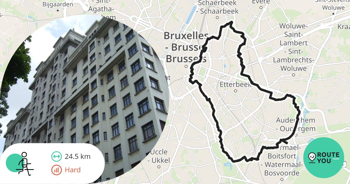 Brussel wandeling - Wandelroute | RouteYou