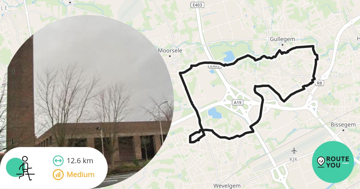 Lus begint in Kortrijk 01-11-25 - Wandelroute | RouteYou