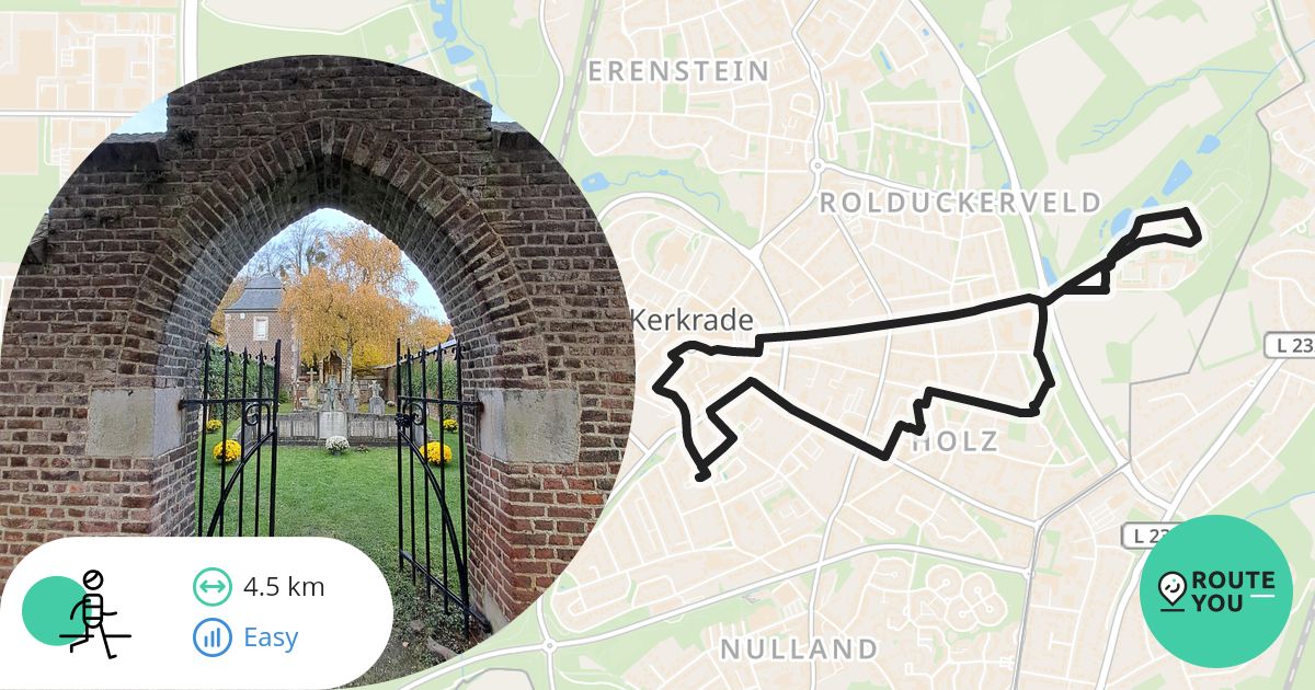 Ere ronde langs graven op Allerzielen - Recreatieve wandelroute | RouteYou