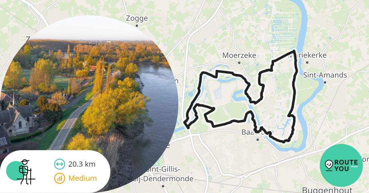Vlassenbroek wandelroute - Hikingroute | RouteYou