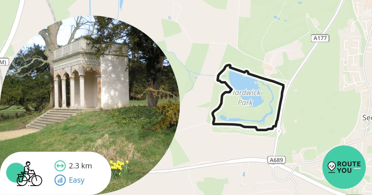 Hardwick Park circular route - Recreational cycle route | RouteYou