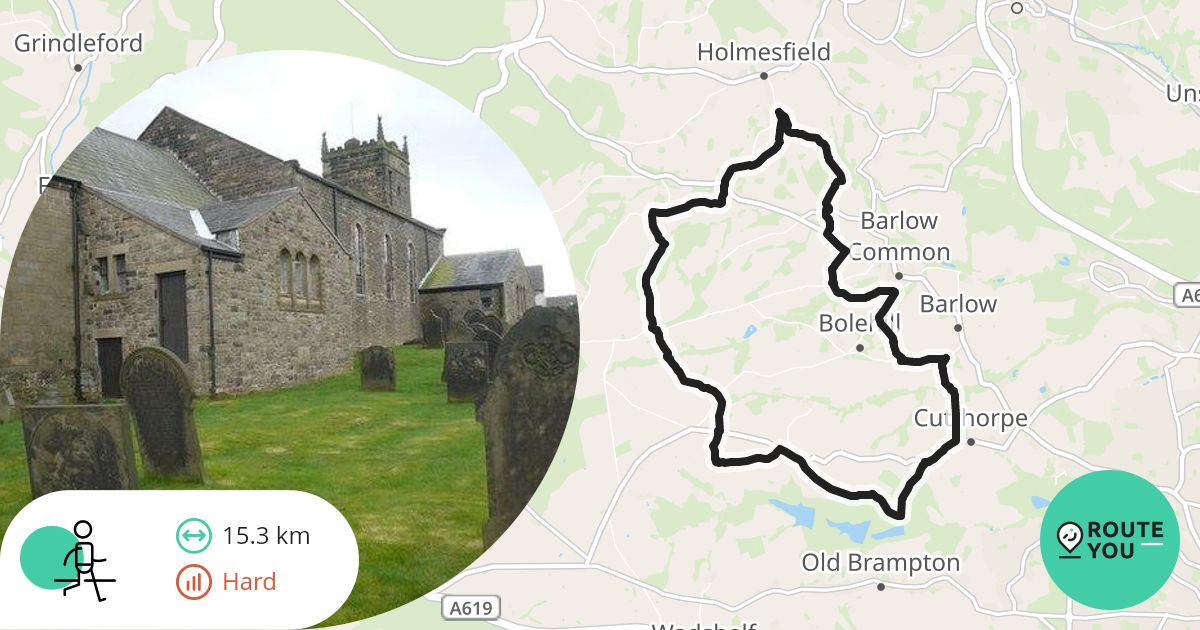 Linacre and Cordwell Valleys Circular Walk - Walking route | RouteYou