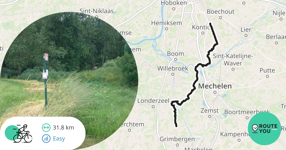 Humbeek - Hove - Racefietsroute | RouteYou