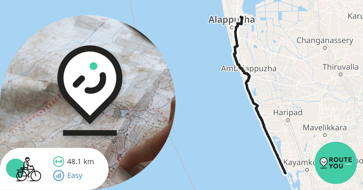 8. Karthikappally - Alappuzha - Recreatieve fietsroute | RouteYou