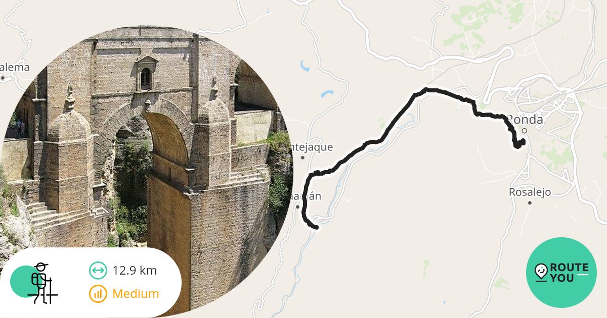 GR-249. Etappe 24. Ronda-Station van Benaoján - Hikingroute | RouteYou