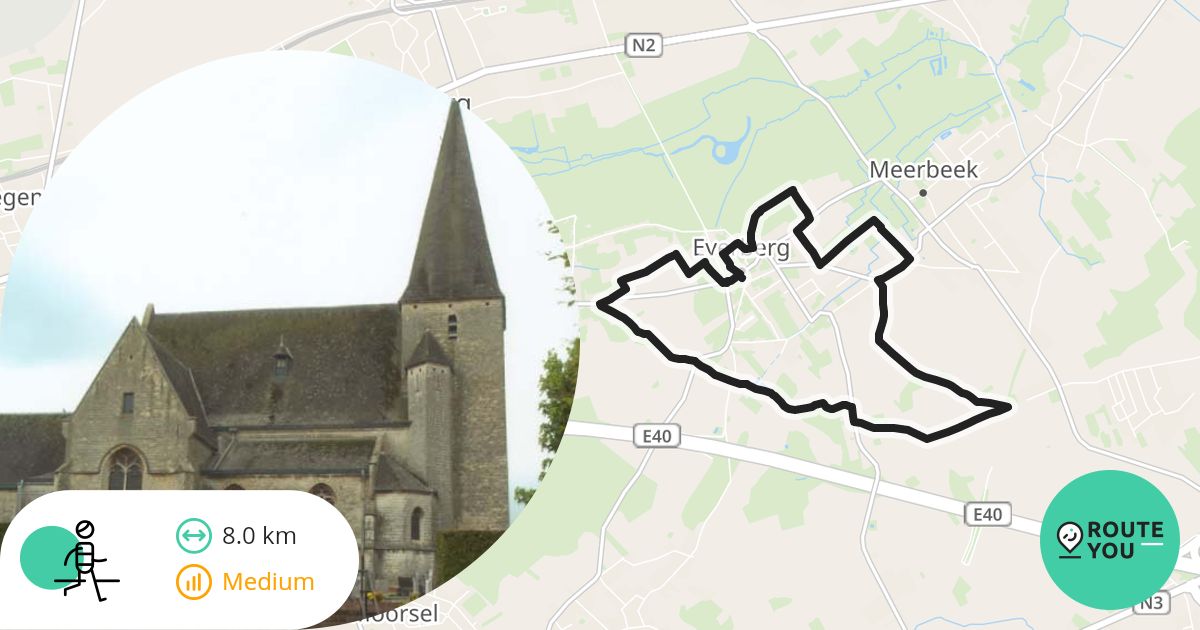 4548 Everberg 8km 251204 - Recreatieve wandelroute | RouteYou