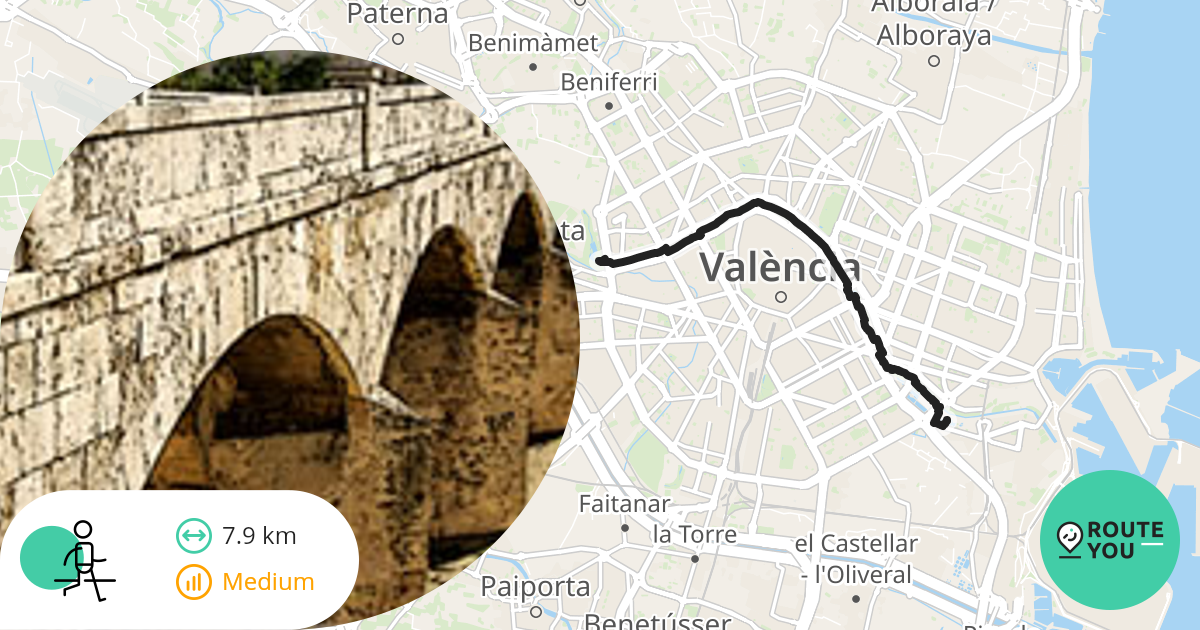 Valencia along the old Turia riverbed - Walking route | RouteYou