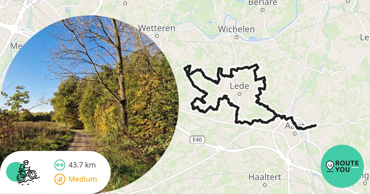 Mountainbiken door Aalst, Lede, Impe, Oordegem, Smetlede en Wanzele: 40 ...