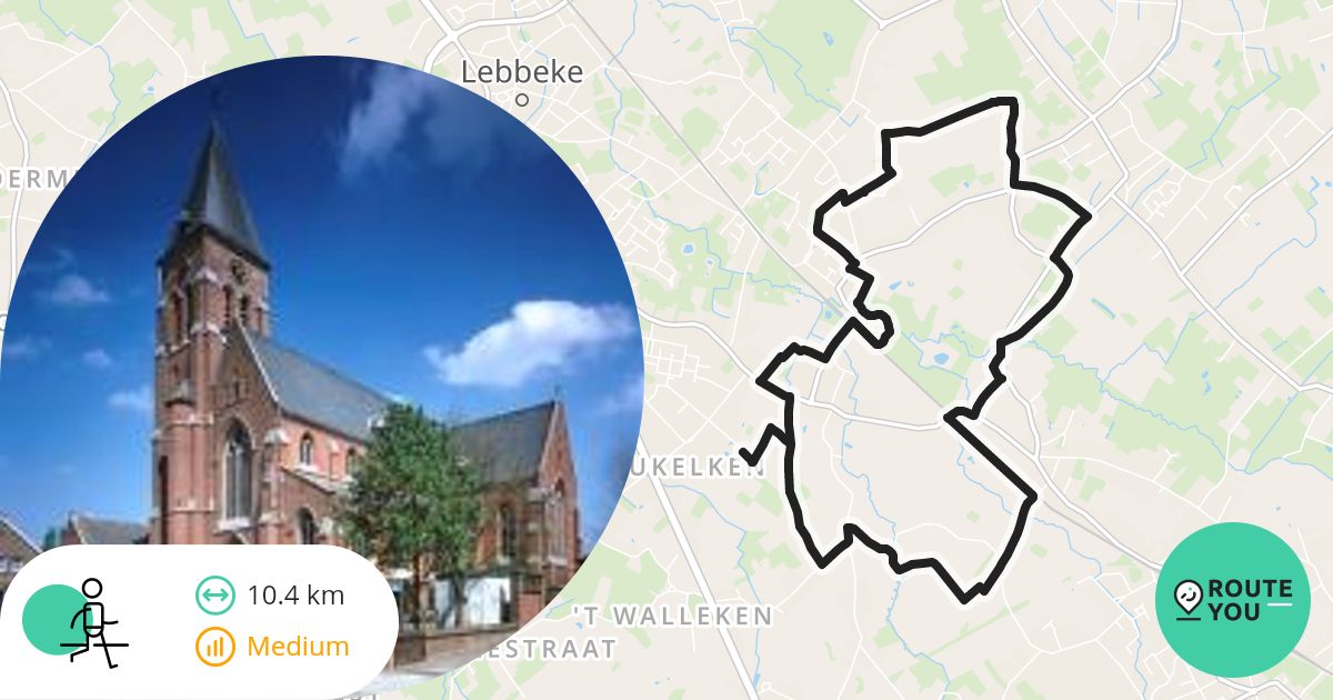 Bibbertocht Rondje 3 gemeenten - Lebbeke - Wandelroute | RouteYou