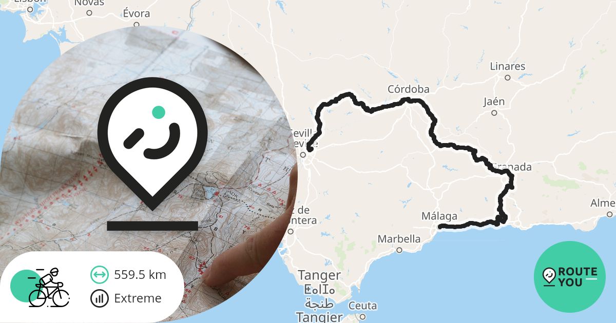 Sevilla - Málaga - Racefietsroute | RouteYou