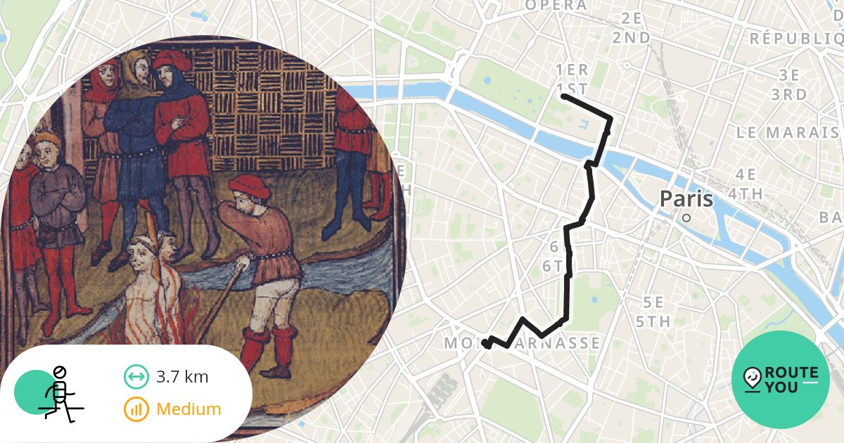 Paris - Recreational walking route | RouteYou