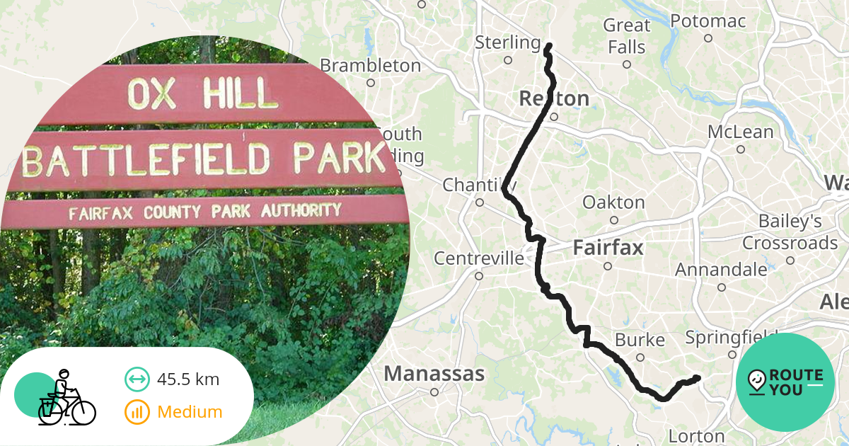 Fairfax County Parkway Trail - Cycle route | RouteYou