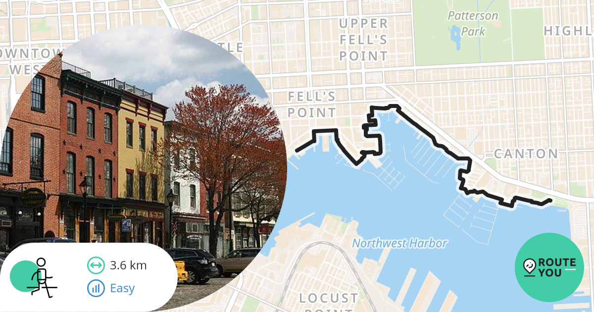 Baltimore Waterfront Promenade - Walking route | RouteYou