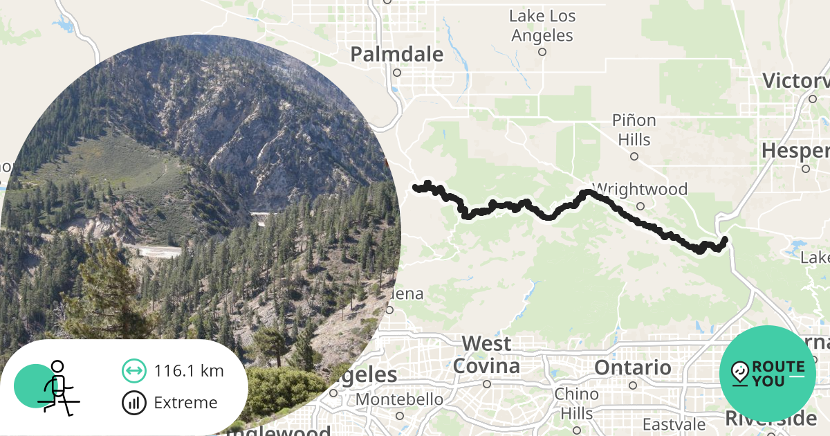 Pacific Crest Trail - California Section D - Walking route | RouteYou