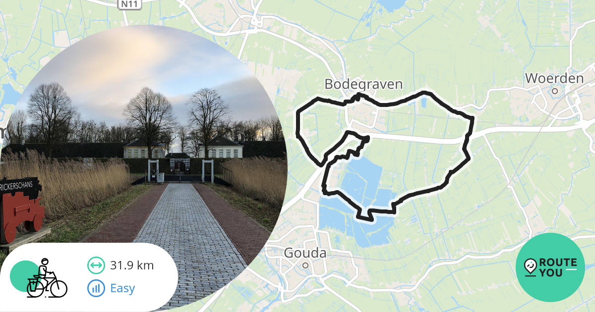 Reeuwijkse Plassen-route - Recreatieve fietsroute | RouteYou