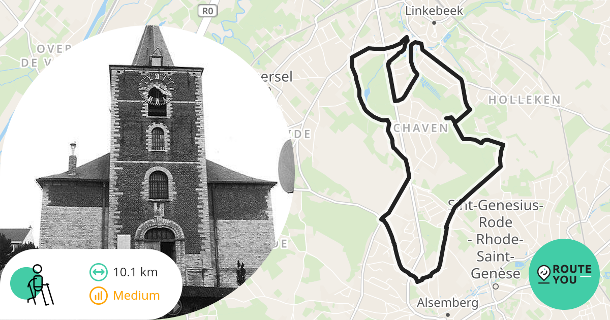 Schaveyspark-watertoren Alsemberg - Nordic walking route | RouteYou